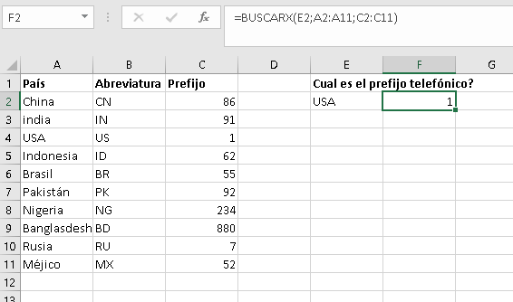 La función BuscarX en Excel - El blog del amigo informático